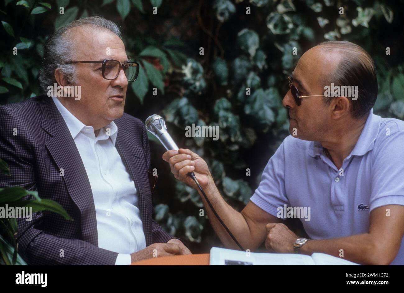 4068639 Venice Film Festival 1985. Italian journalist Lello Bersani ...