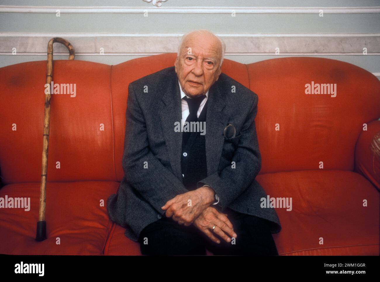 4068789 German philosopher Hans Georg Gadamer, Naples 1997 (photo ...