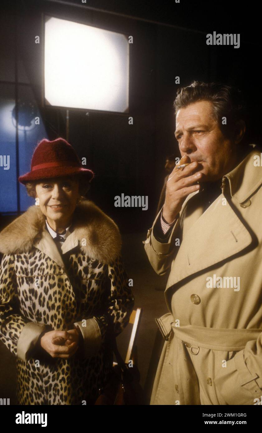 4068870 Rome, Cinecittà Studios, March 1985. Actors Giulietta Masina ...