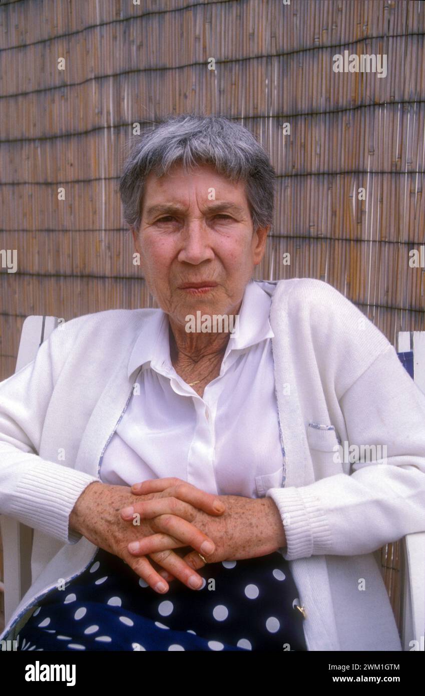 4068899 Viareggio, 1989. Italian writer Natalia Ginzburg (photo); (add ...