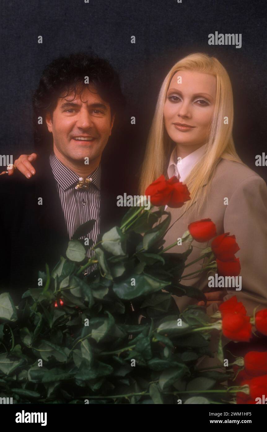 4069201 Sanremo Music Festival 1989. Italian pop singers Fausto Leali ...