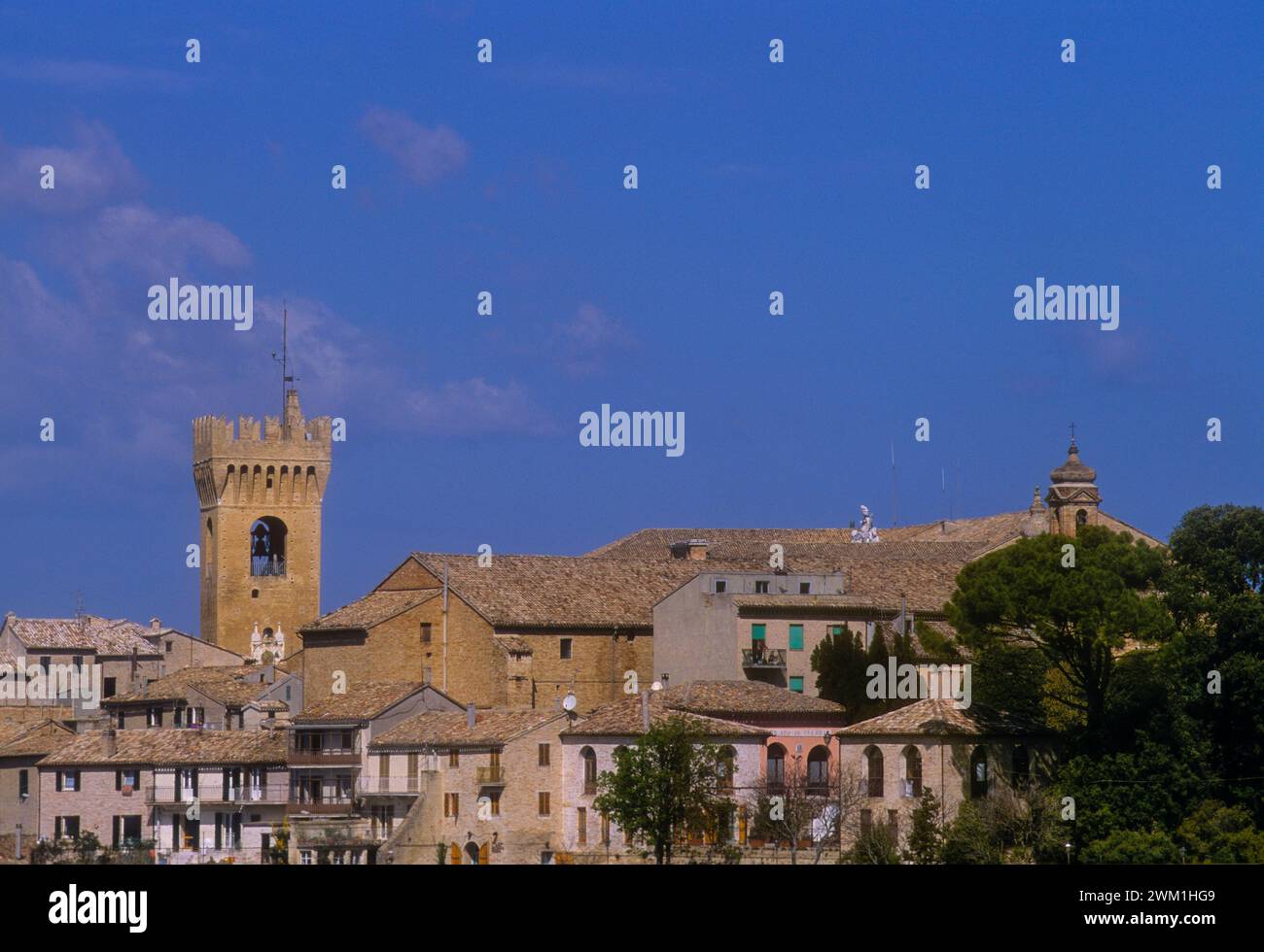 4069231 View of Recanati, birthplace of Italian poet Giacomo Leopardi ...