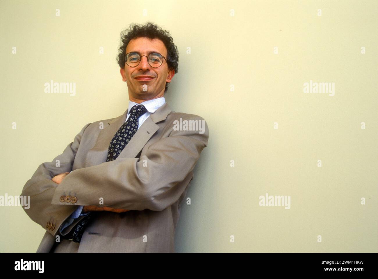 4069266 Turin, 1995. Italian journalist Gad Lerner (photo); (add.info ...