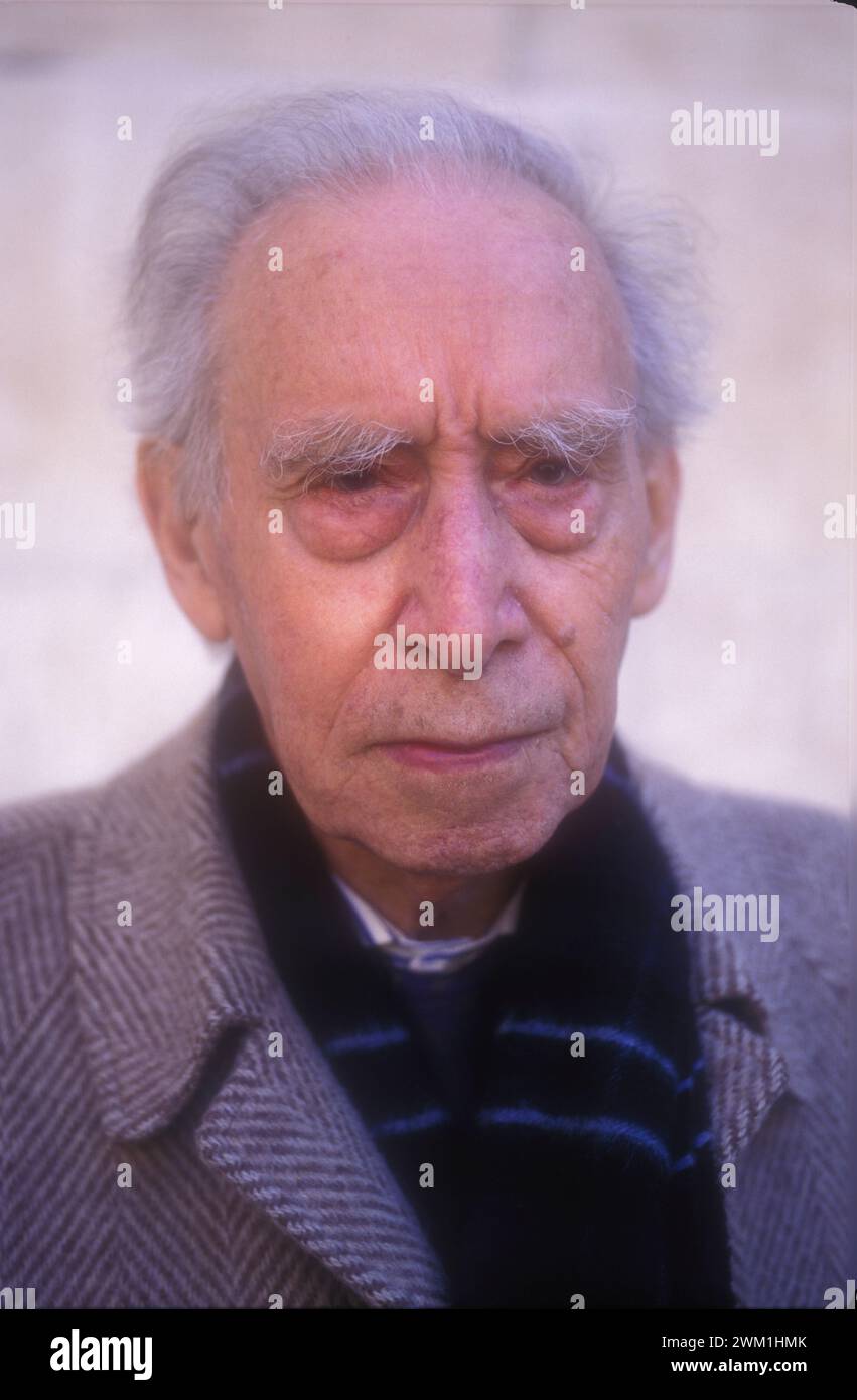 4069296 Rome, 1995. Italian poet Mario Luzi (photo); (add.info.: Rome ...