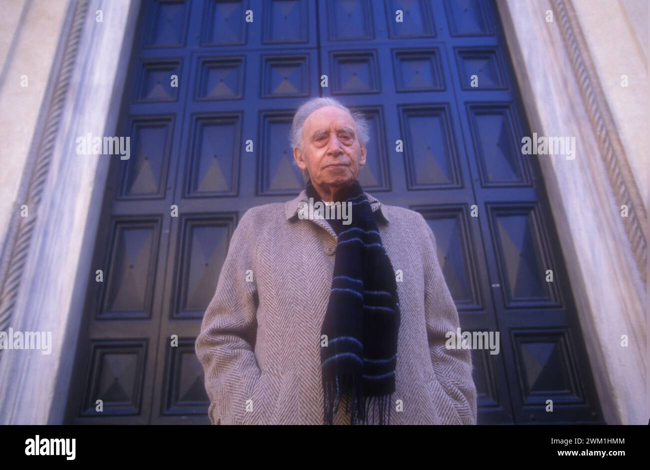 4069295 Rome, 1995. Italian poet Mario Luzi (photo); (add.info.: Rome ...