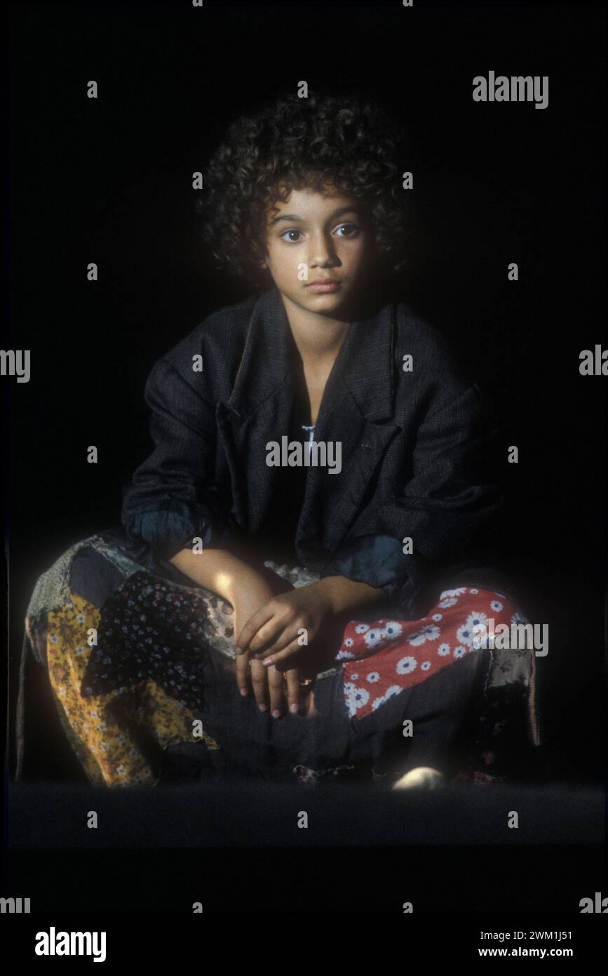 4069512 Rome, 1985. German actress Radost Bokel on the set of the movie ...