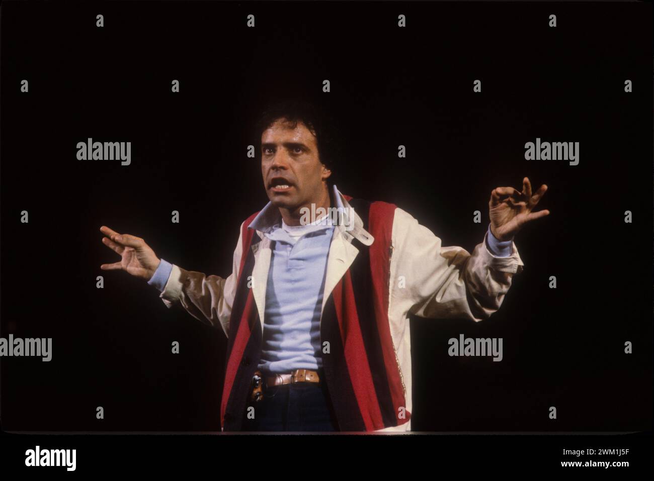 4069521 Rome, Teatro Sistina, 1981. Actor Enrico Montesano performing ...