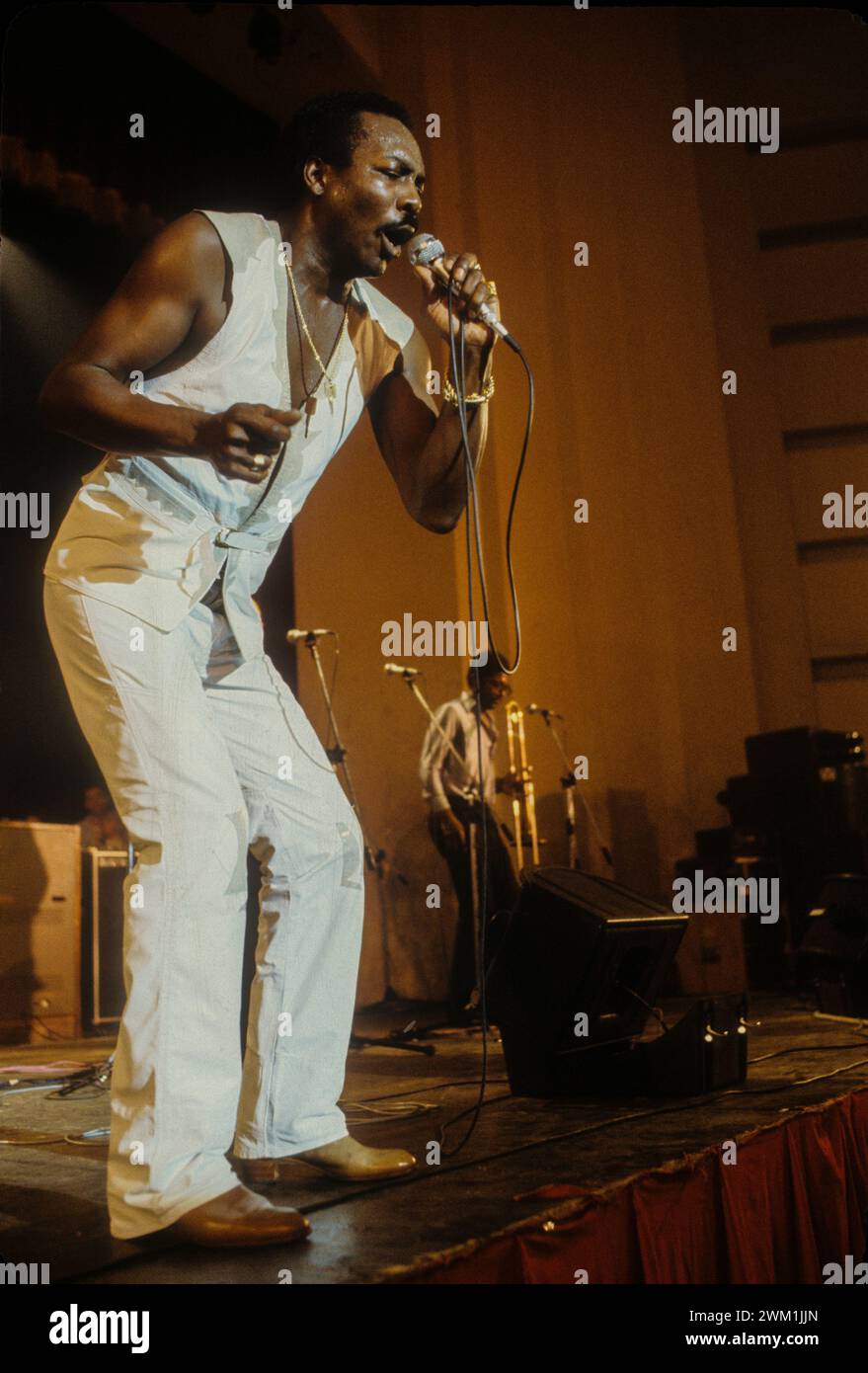4069780 Soul singer Wilson Pickett, about 1980 (photo); (add.info.: Il ...