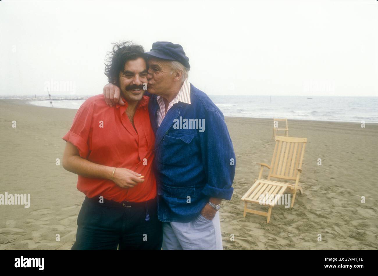 4069896 Venice Film Festival 1986. Director Benito Rabal with his ...