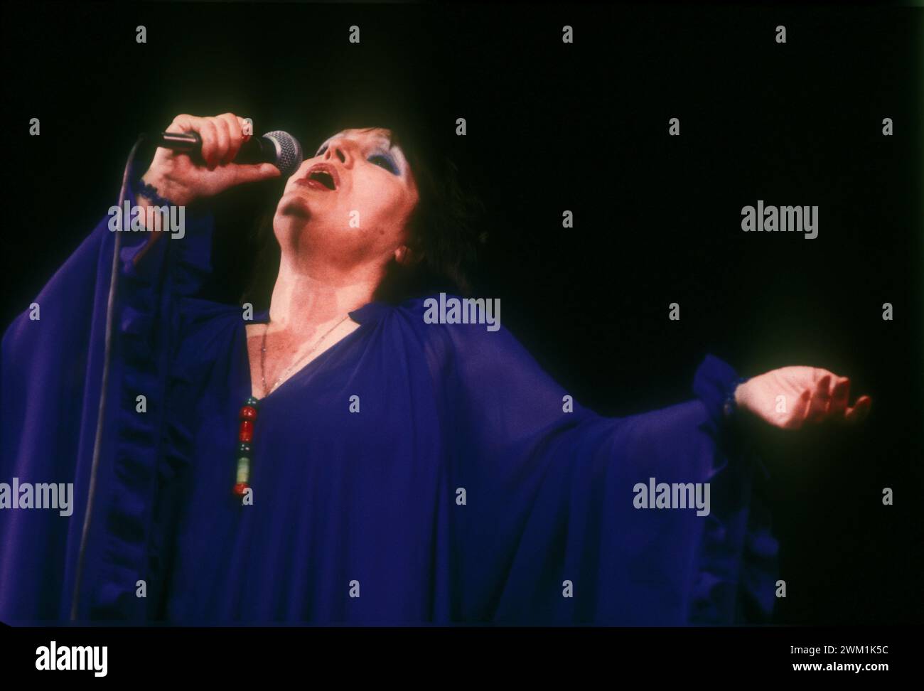 4070004 Portuguese fado singer Amalia Rodriguez performing (about 1980 ...