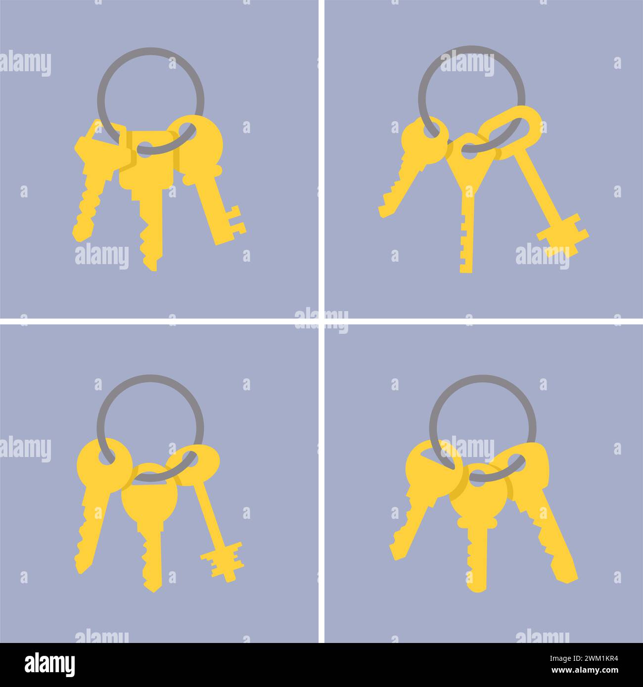 vector set of key icons. key bunches Stock Vector Image & Art - Alamy