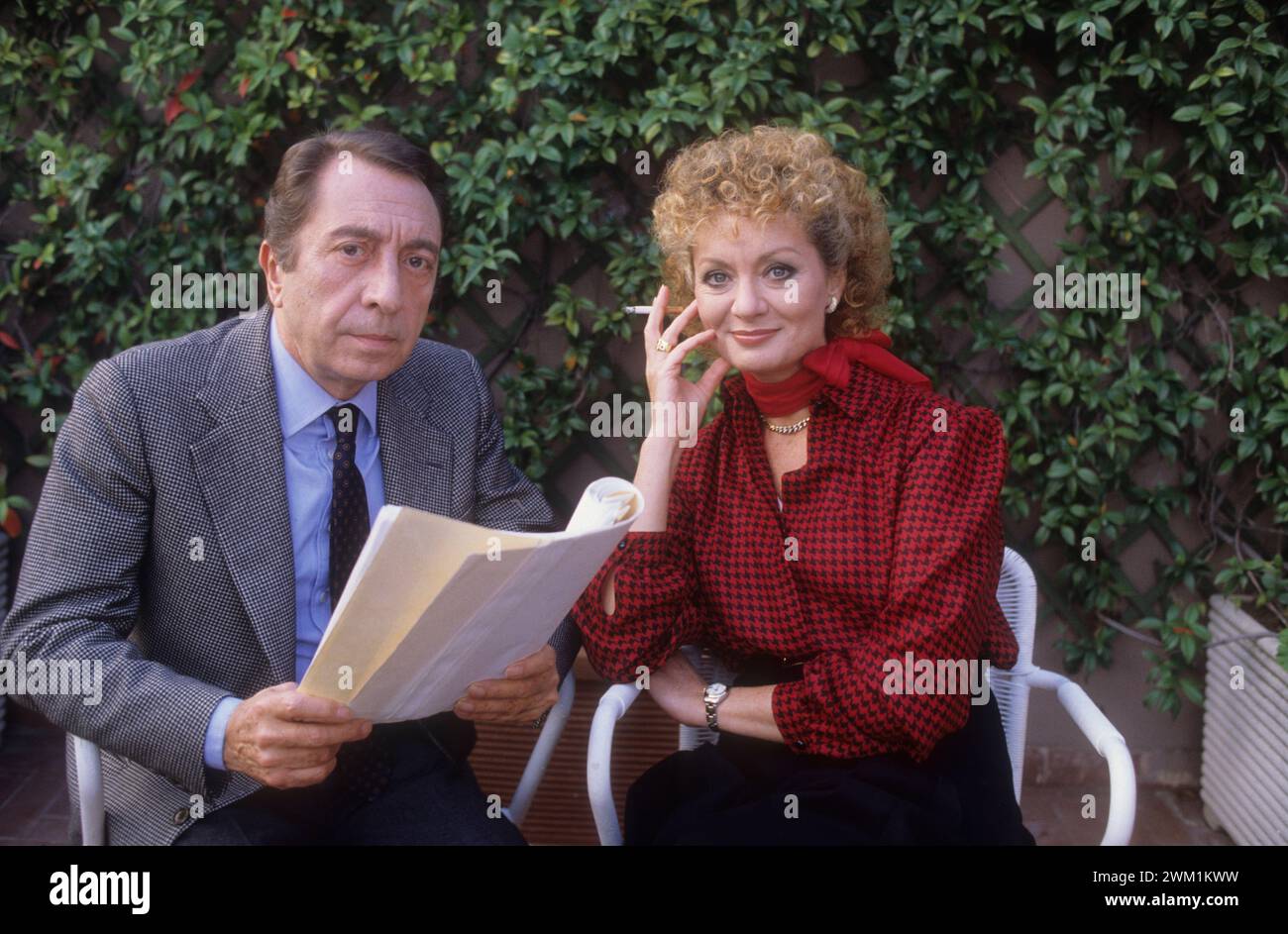 4070262 Rome, about 1985. Actors Aroldo Tieri and Giuliana Lojodice ...