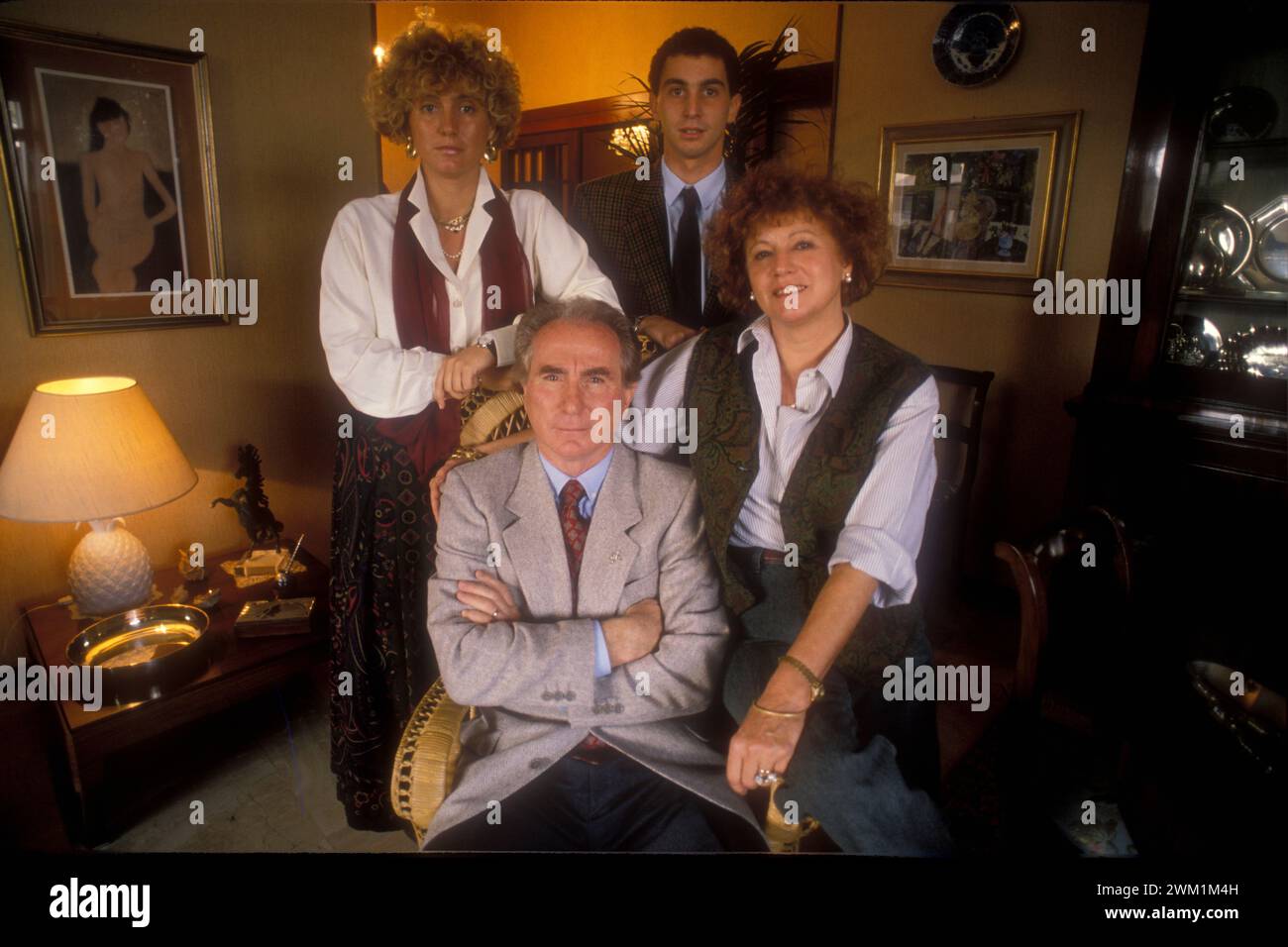 4070383 Brescia, 1989. Coach of the Italian national soccer team ...