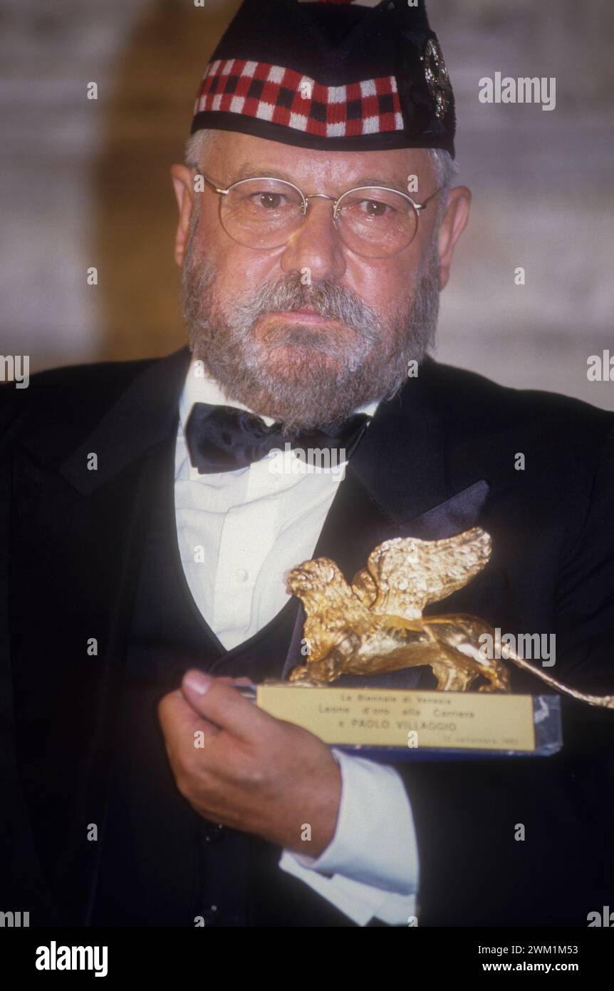 4070395 Venice Film Festival 1992. Italian actor Paolo Villaggio ...