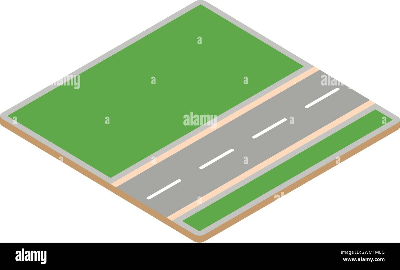Isometric empty street Vector Stock Vector Image & Art - Alamy