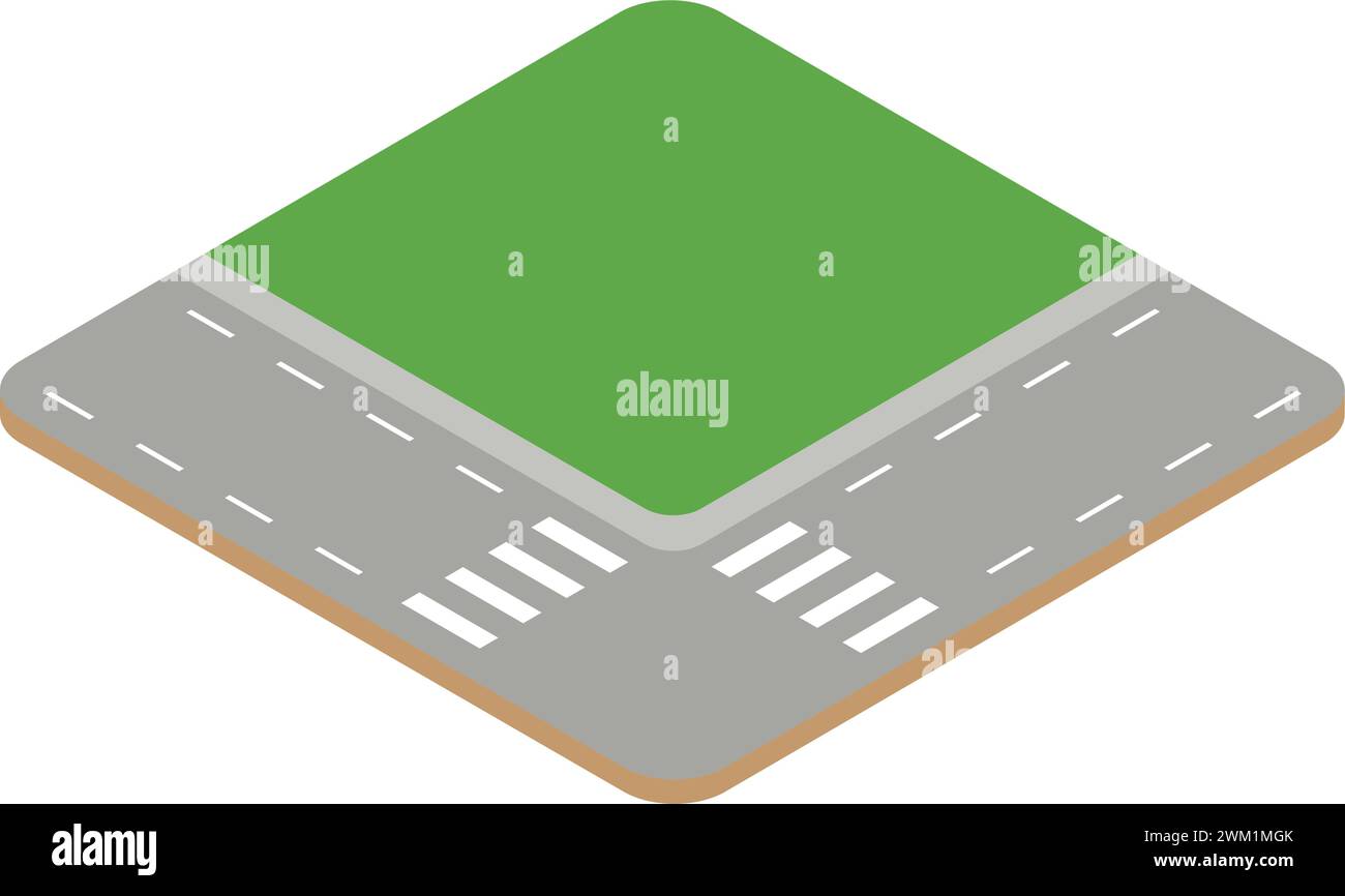 Isometric empty street Vector Stock Vector Image & Art - Alamy