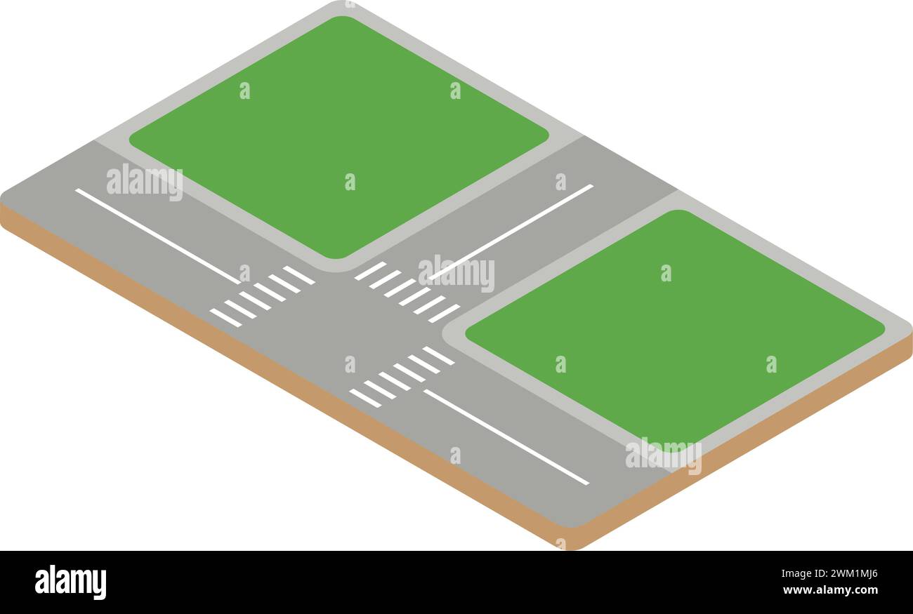 Isometric empty street Vector Stock Vector Image & Art - Alamy