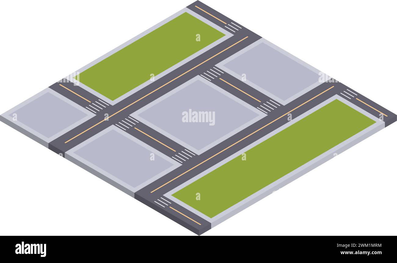 Isometric empty street Vector Stock Vector Image & Art - Alamy