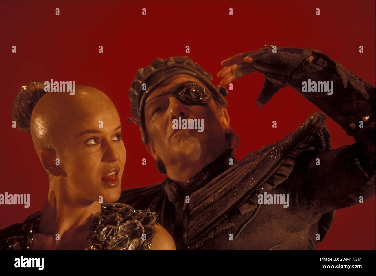 4070773 Rome, 1998. Actors Eva Robins and Aldo Reggiani during a ...