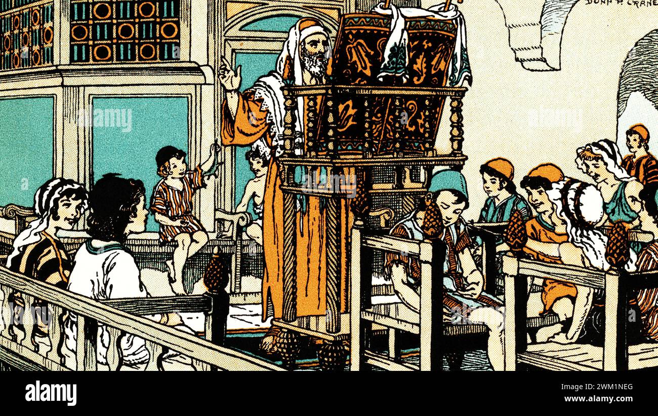 The Boy Jesus at the Temple. By Donn Philip Crane (1878-1944). Jesus ...