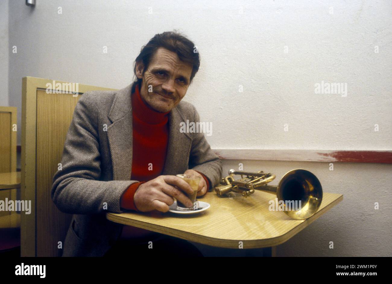 MME4698860 Portrait of Jazz musician Chet Baker in Rome, 1982.; (add ...