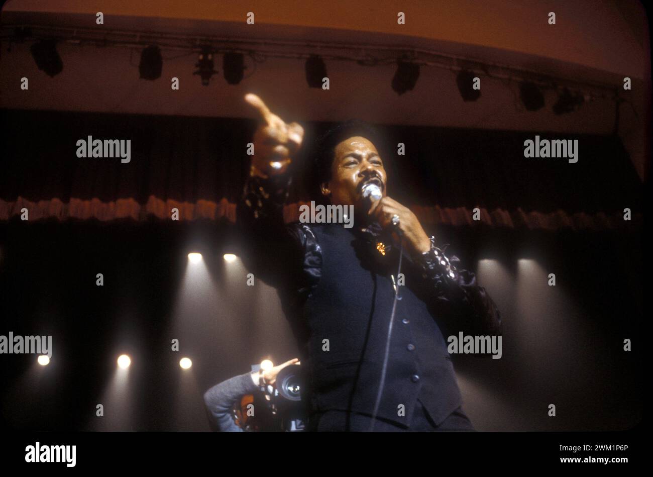 MME4700873 Soul singer Eddie Floyd on stage around 1980.; (add.info ...