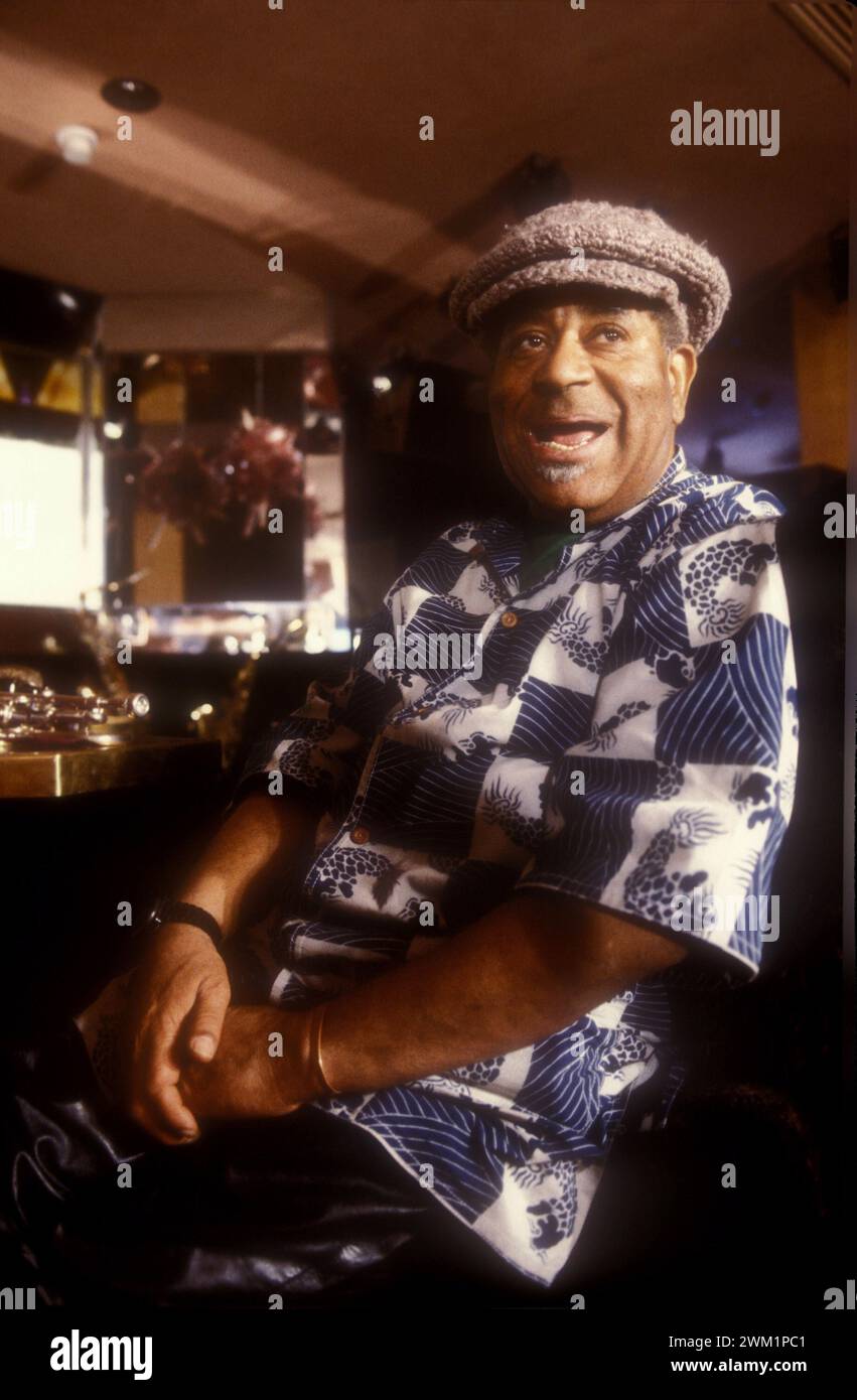 MME4701414 Portrait of jazz musician Dizzy Gillespie in 1983.; (add ...