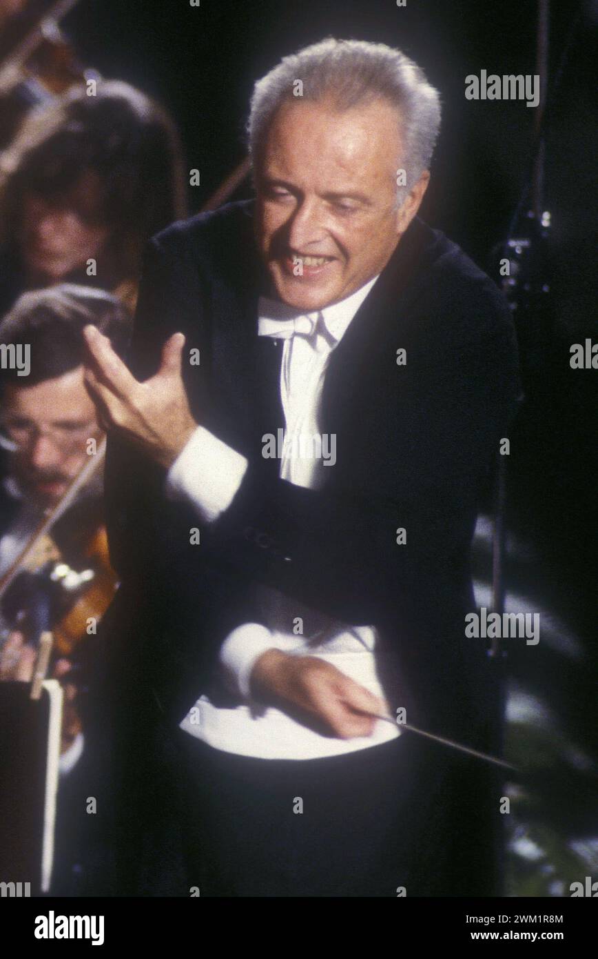 MME4709926 Austrian conductor Carlos Kleiber at a concert in Pompei in ...