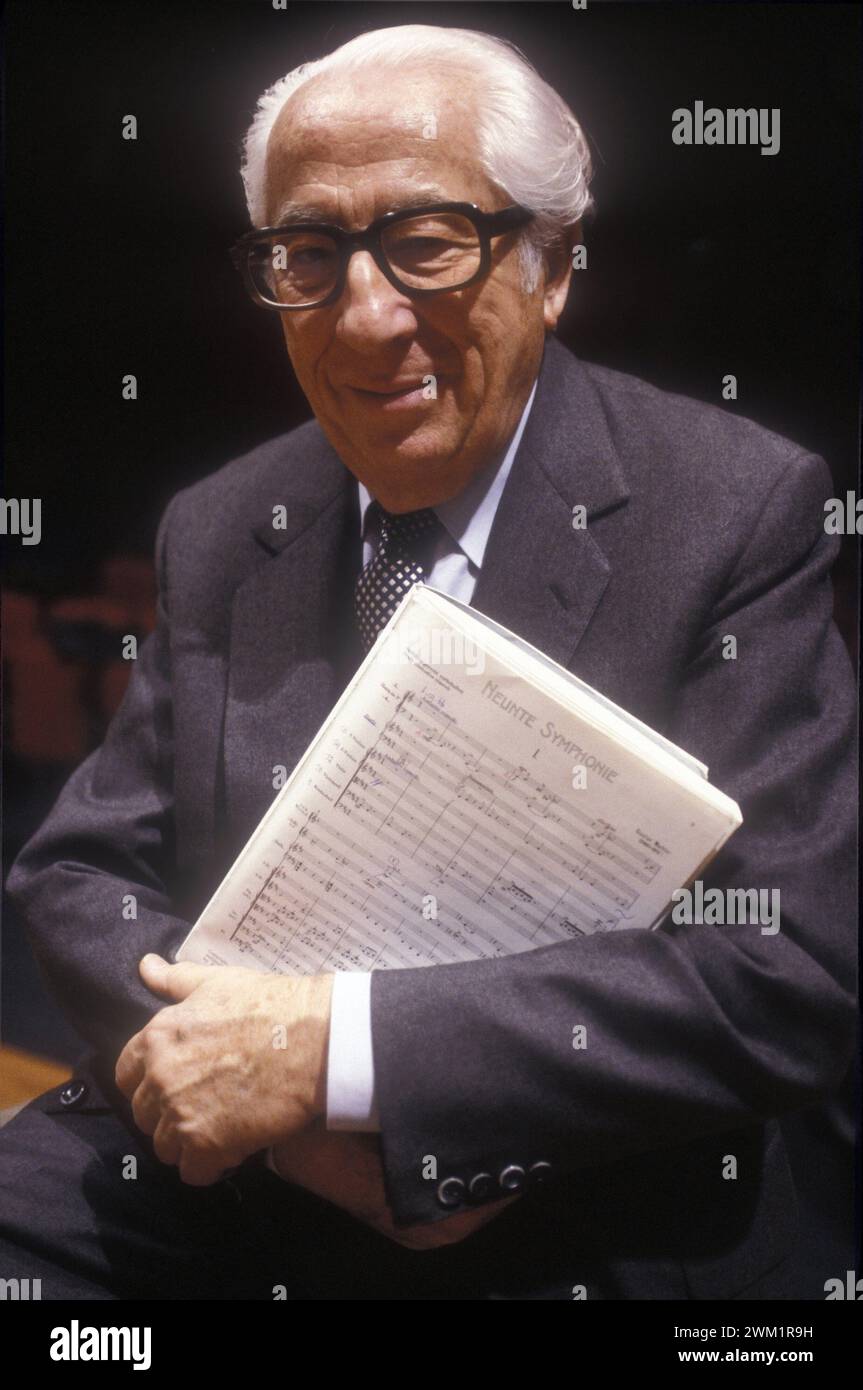 MME4710333 Portrait of conductor Ferdinand Leitner in 1989.; (add.info ...