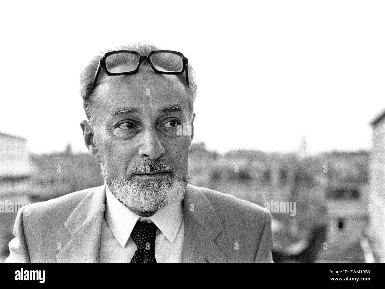 MME4710445 Portrait of the Italian writer Primo Levi in 1980.; (add ...