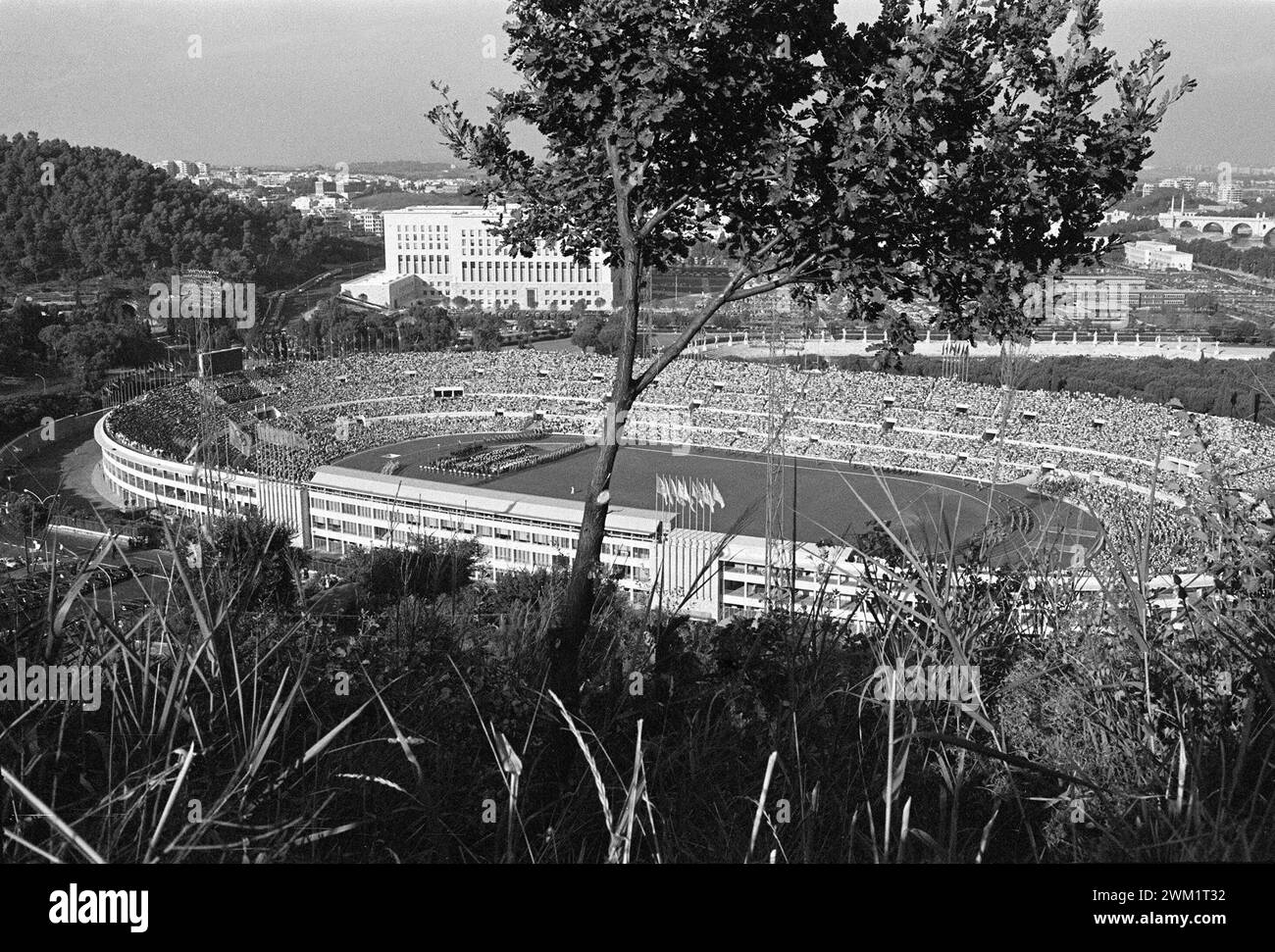 Stadio olimpico stadium view Black and White Stock Photos & Images - Alamy