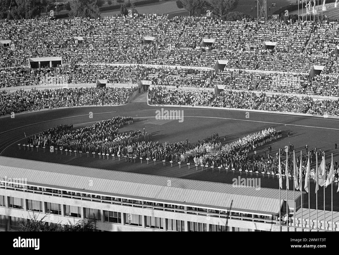 MME4717992 Olympic stadium, Rome, 1960 Inauguration of the Olympic ...