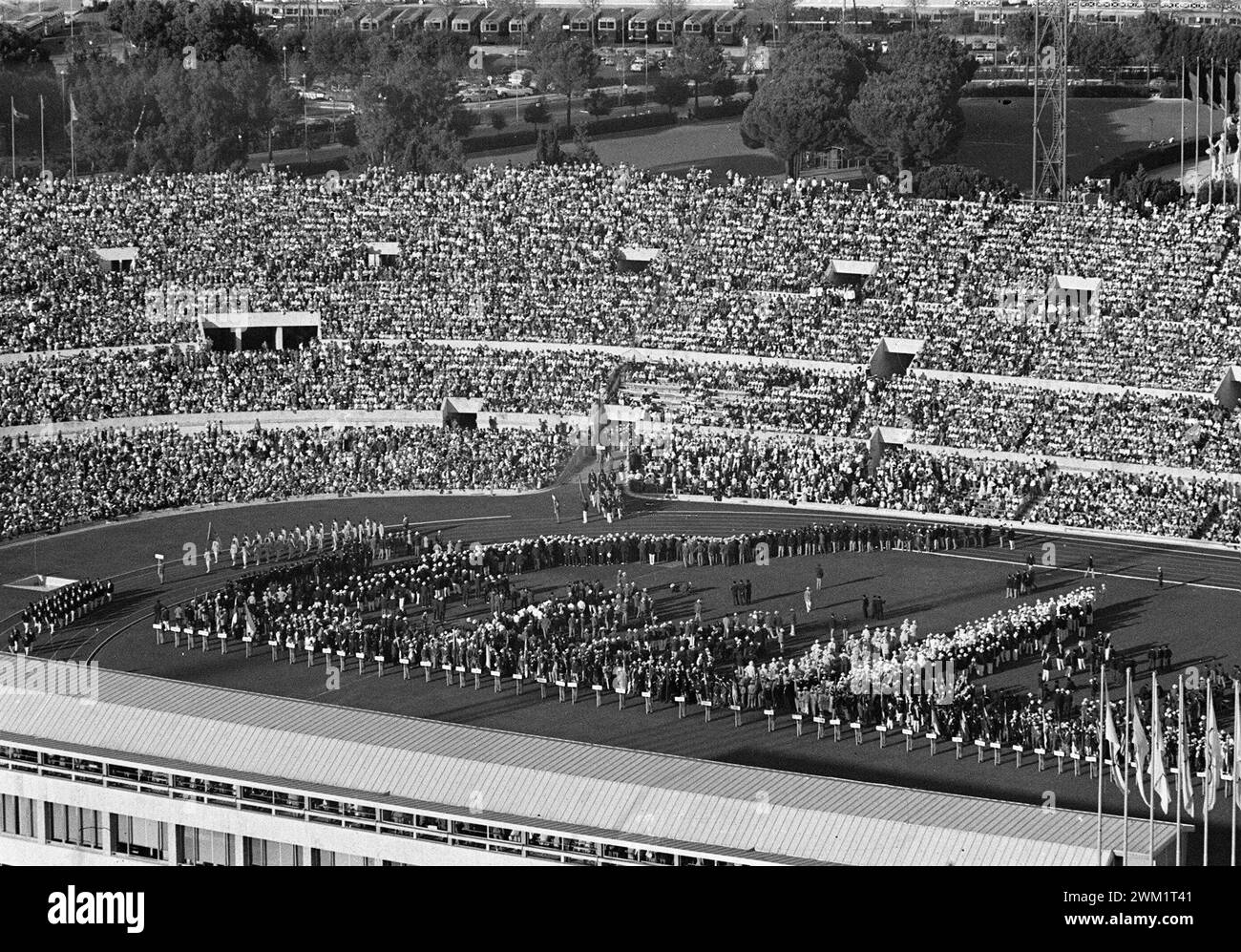 Stadio olimpico stadium view Black and White Stock Photos & Images - Alamy