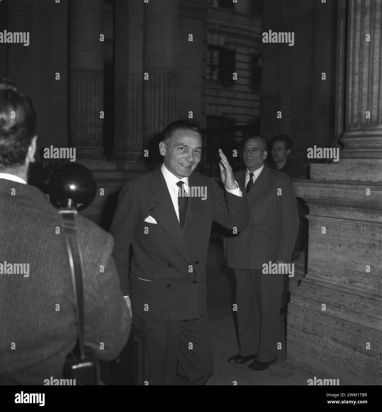 MME4721733 Rome, 1960 Italian politician Mario Ferrari Aggradi, member ...