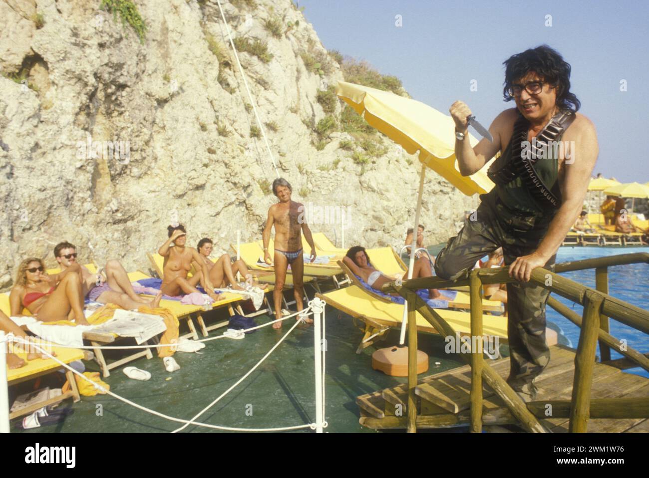 MME4729751 Italian actor Oreste Lionello/Capri, 1986 L'attore