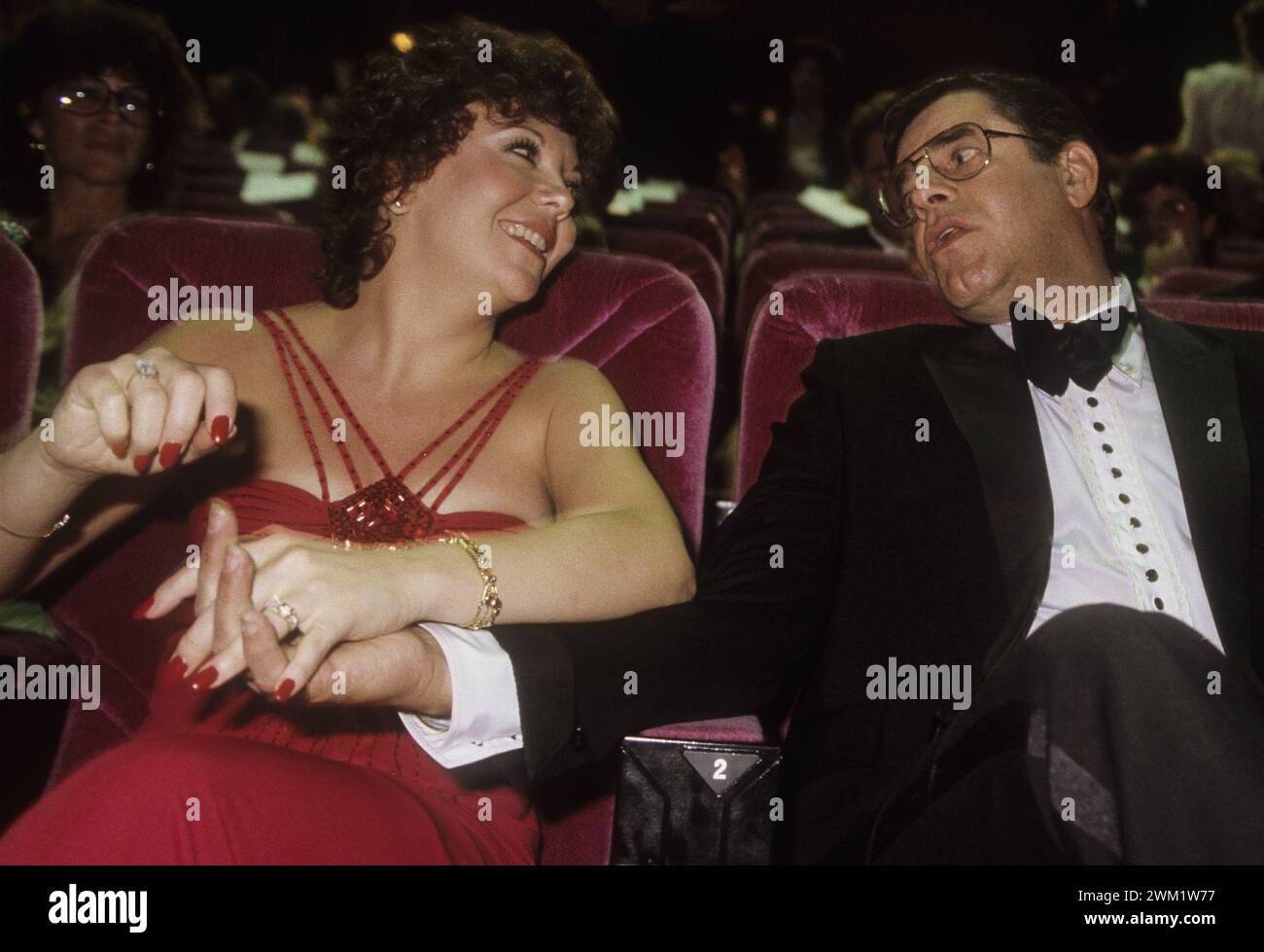 MME4729941 Cannes Film Festival 1984. Comic actor Jerry Lewis and his second wife SanDee Pitnick ...