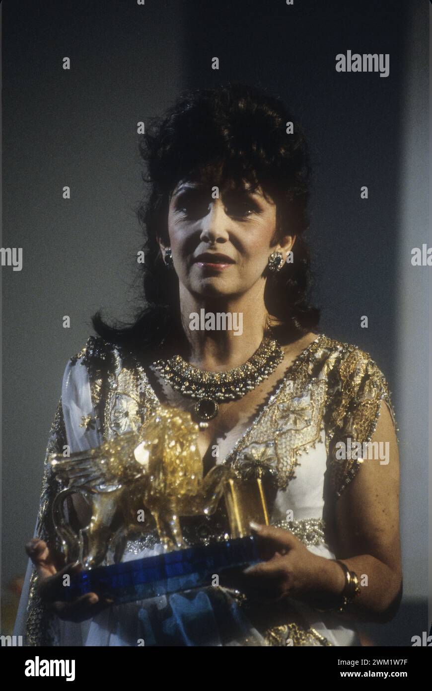 MME4729284 Venice Lido, Venice Film festival 1988. italian actress Gina ...