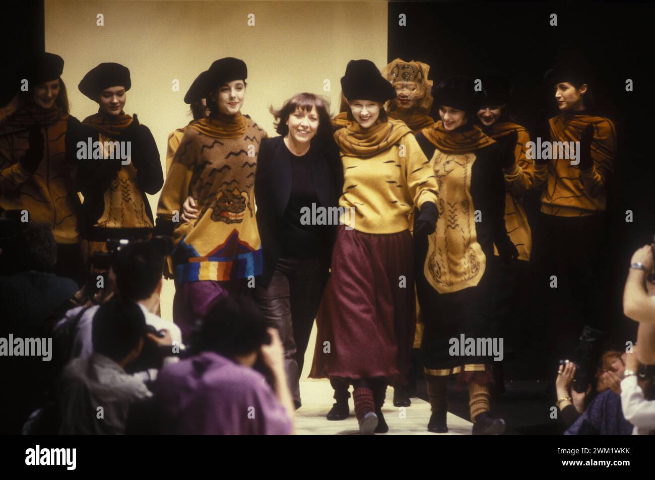 MME4734319 Milan, 1988. Italian fashion designer Krizia (Mariuccia ...