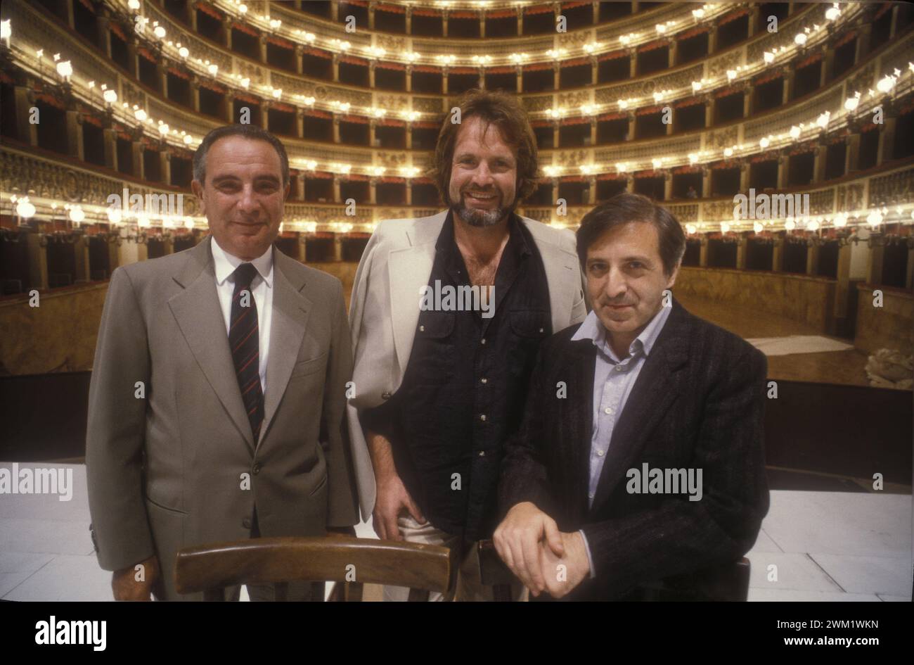 MME4734217 Naples, 1987. Music promoter Francesco Canessa, conductor ...
