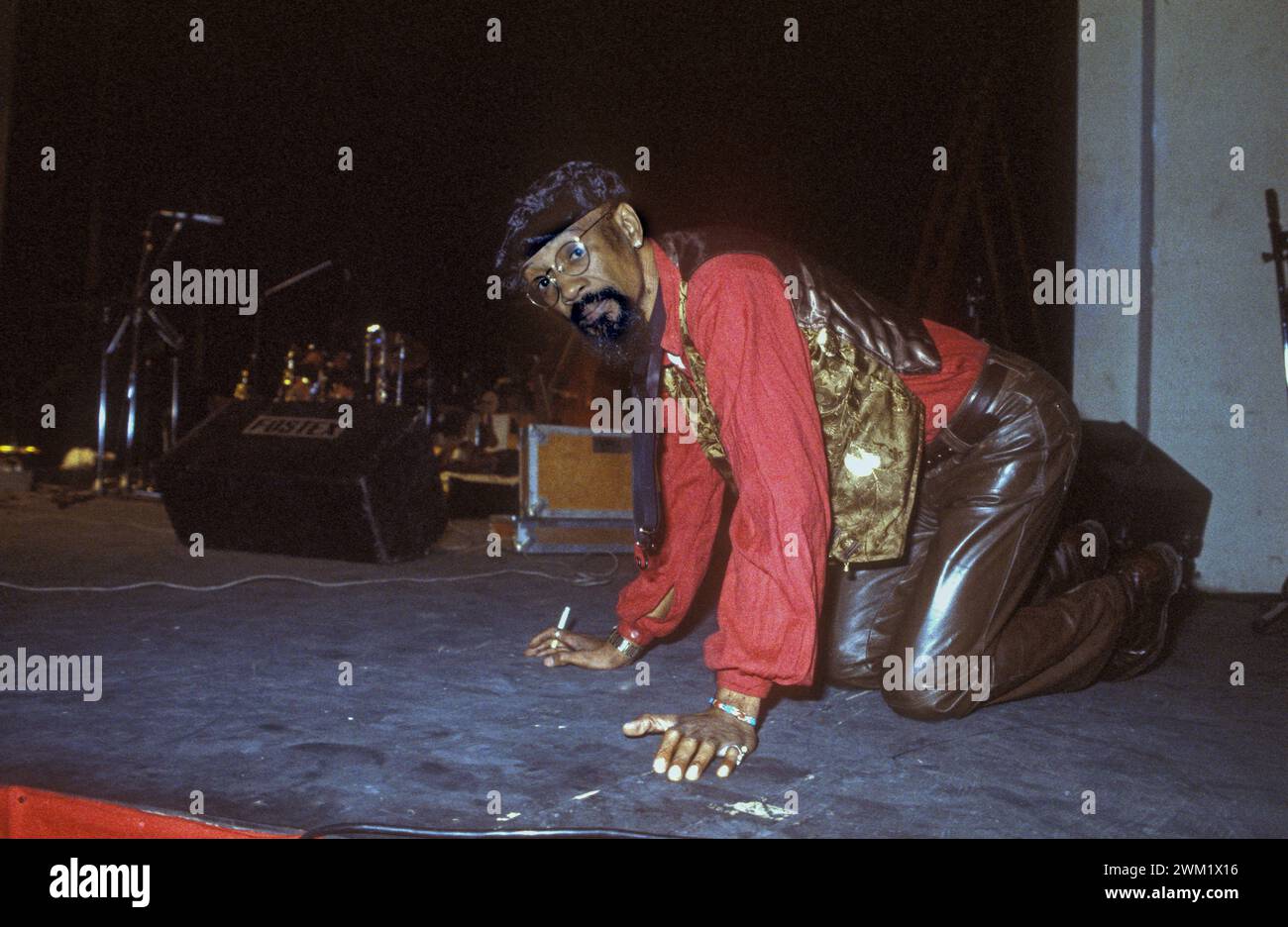 MME4737586 Rome, Olympic Theater, 1980. Jazz saxophonist Joseph Jarman ...