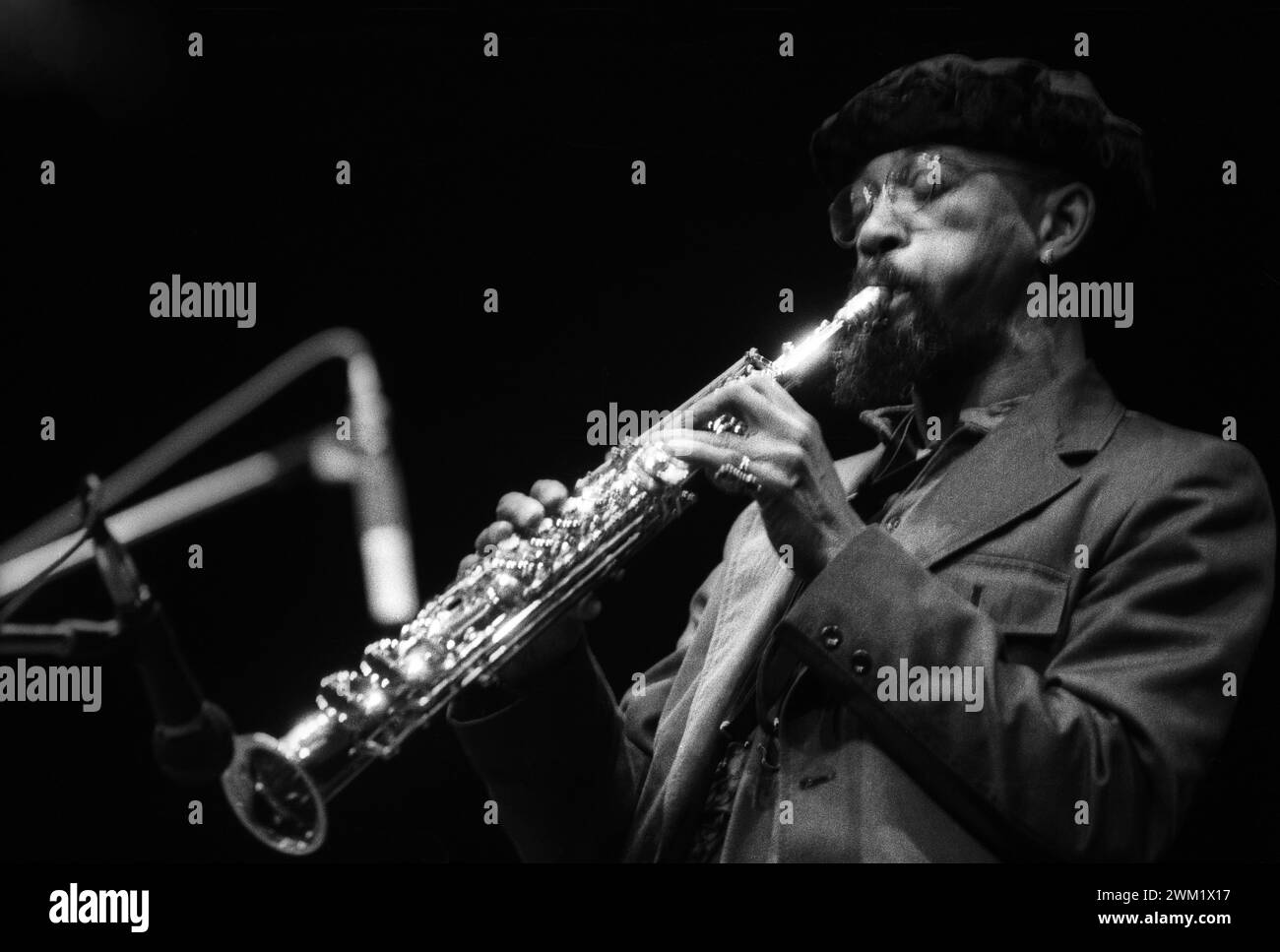 MME4737654 Rome, Olympic Theater, 1980. Jazz saxophonist Joseph Jarman ...