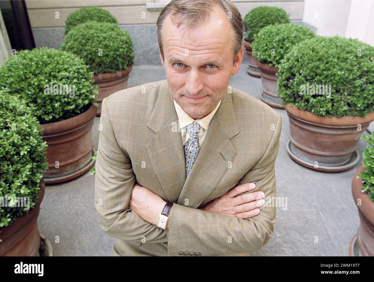 MME4743306 Milan, April 2002. American writer John Grisham in Italy to present his book The ...