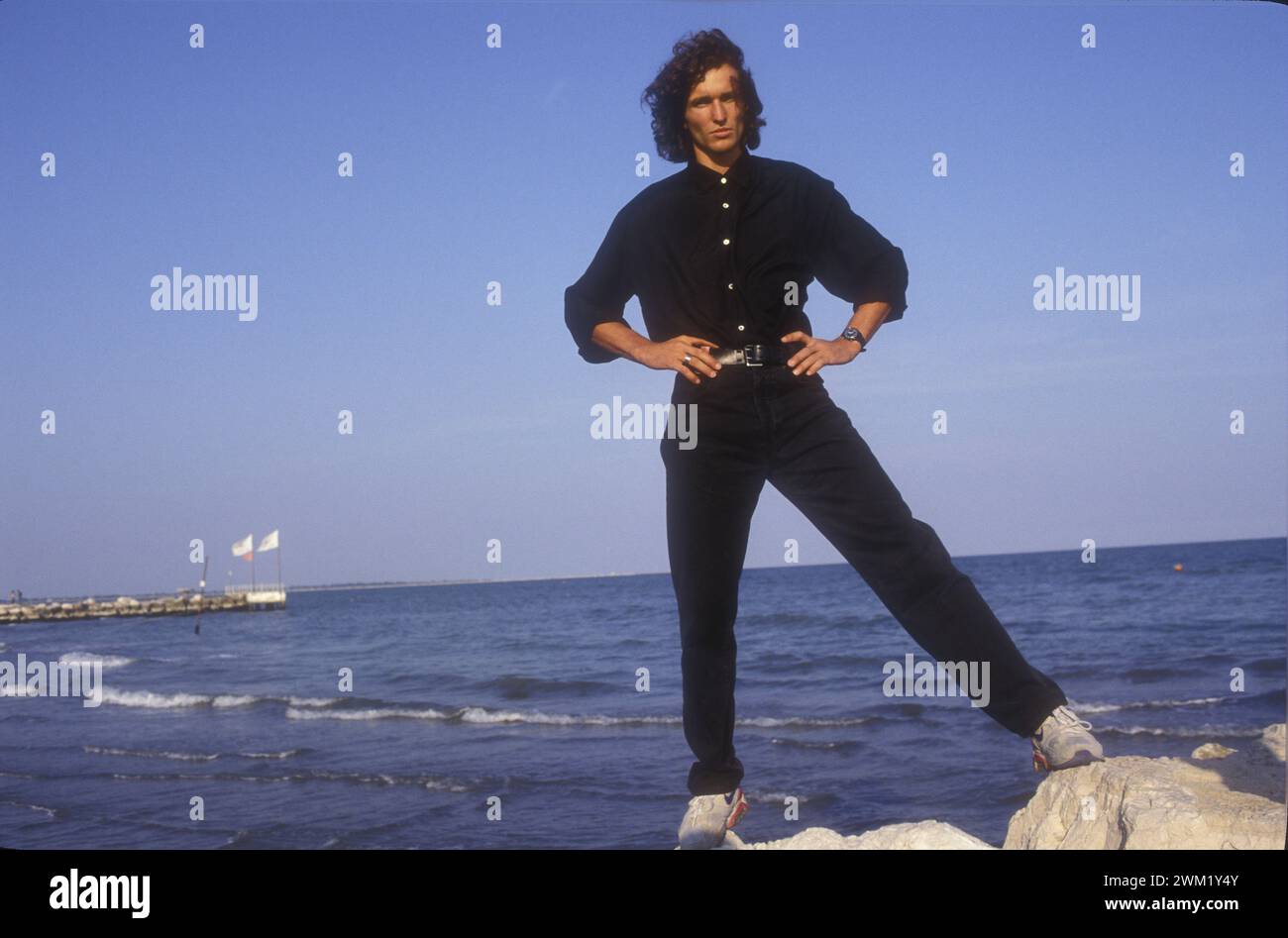 MME4745543 Venice Lido, Venice Film Festival 1991. German rock climber ...