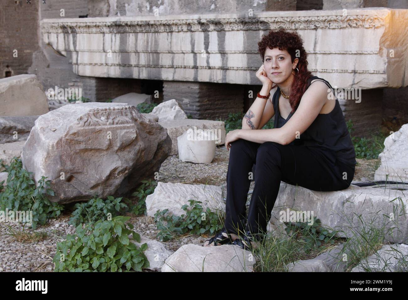 MME4746851 Rome, June 2012. Italian writer Lorenza Ghiselli, finalist ...