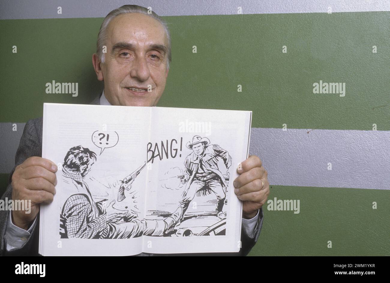 MME4748694 Lucca, 1986. Italian cartoonist Aurelio Galleppini, creator ...