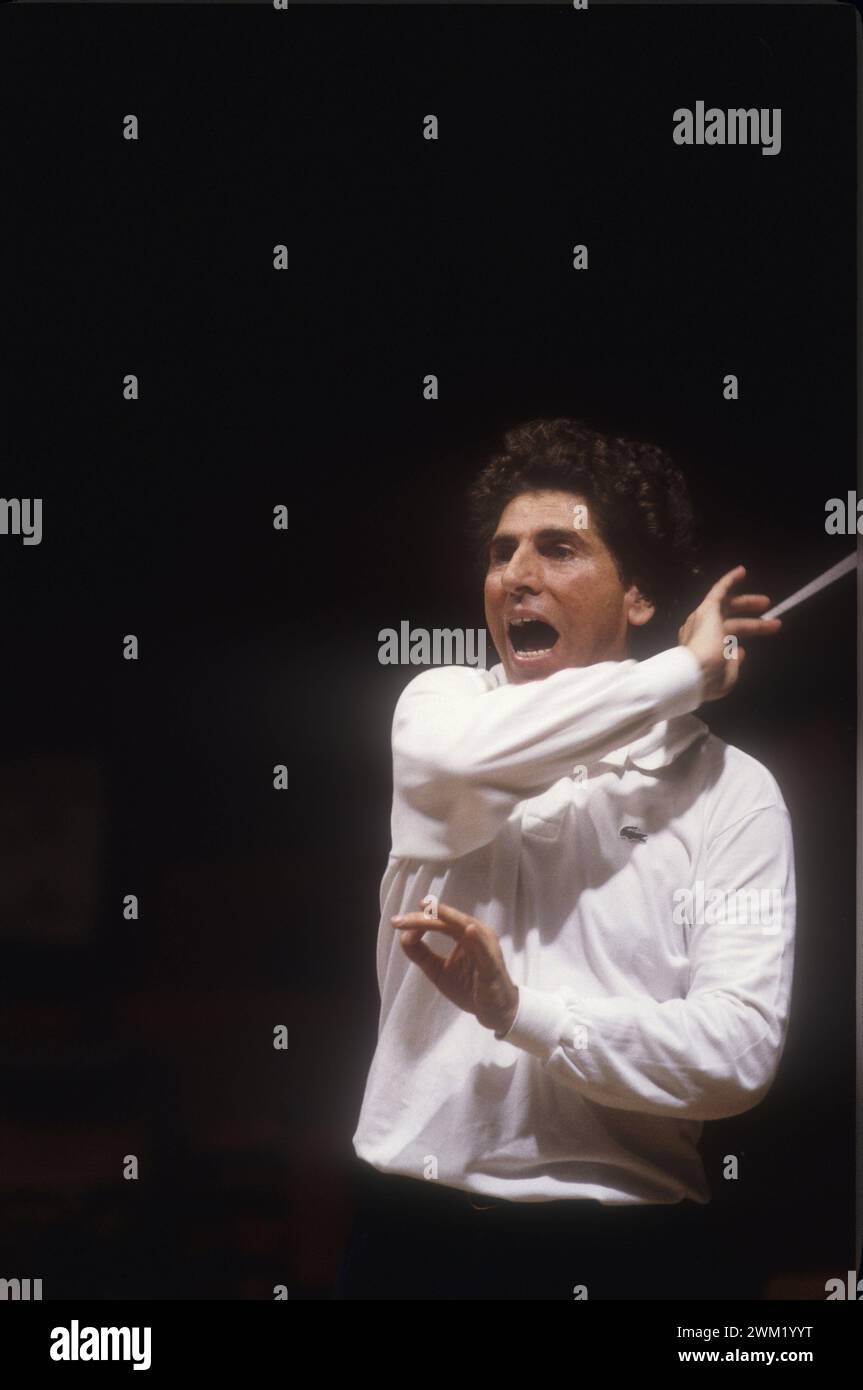 MME4750792 Rome Opera House, 1983. Italian conductor Gabriele Ferro ...