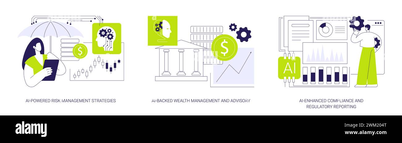 Accounting and Financial Management with AI abstract concept vector ...
