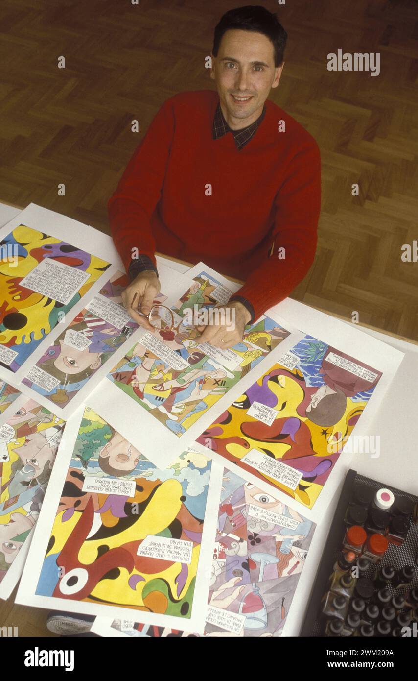 MME4753247 Rome, about 1985. Italian painter, illustrator and ...