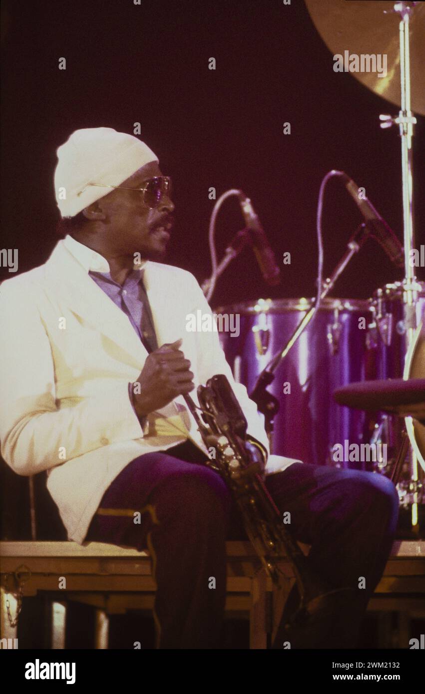 MME4758062 American jazz trumpeter and composer Miles Davis (about 1987 ...