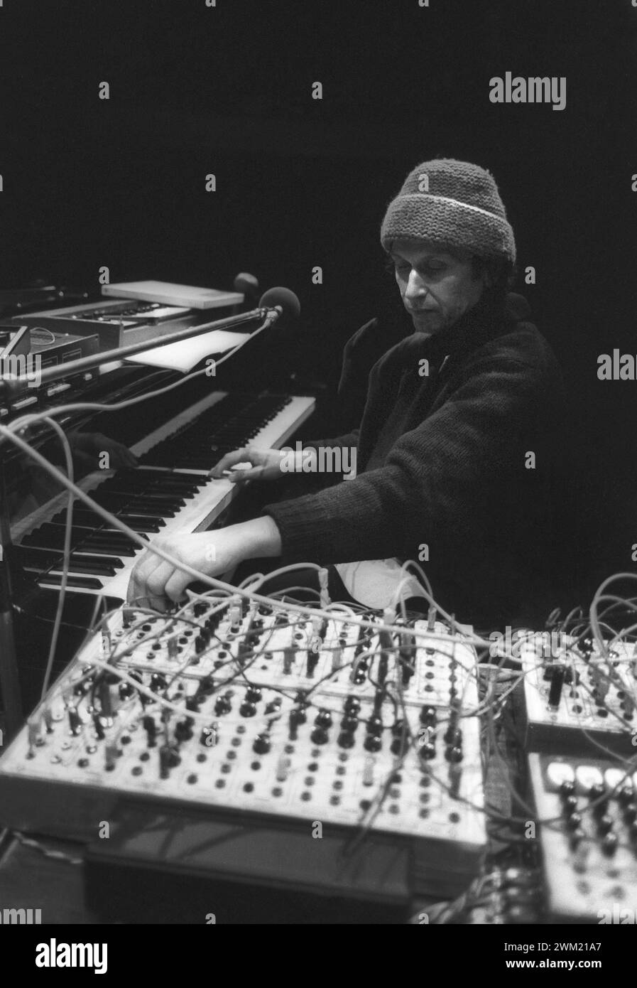 MME4759378 Rome, 1980. Composer Alvin Curran during a rehearsal/Roma ...